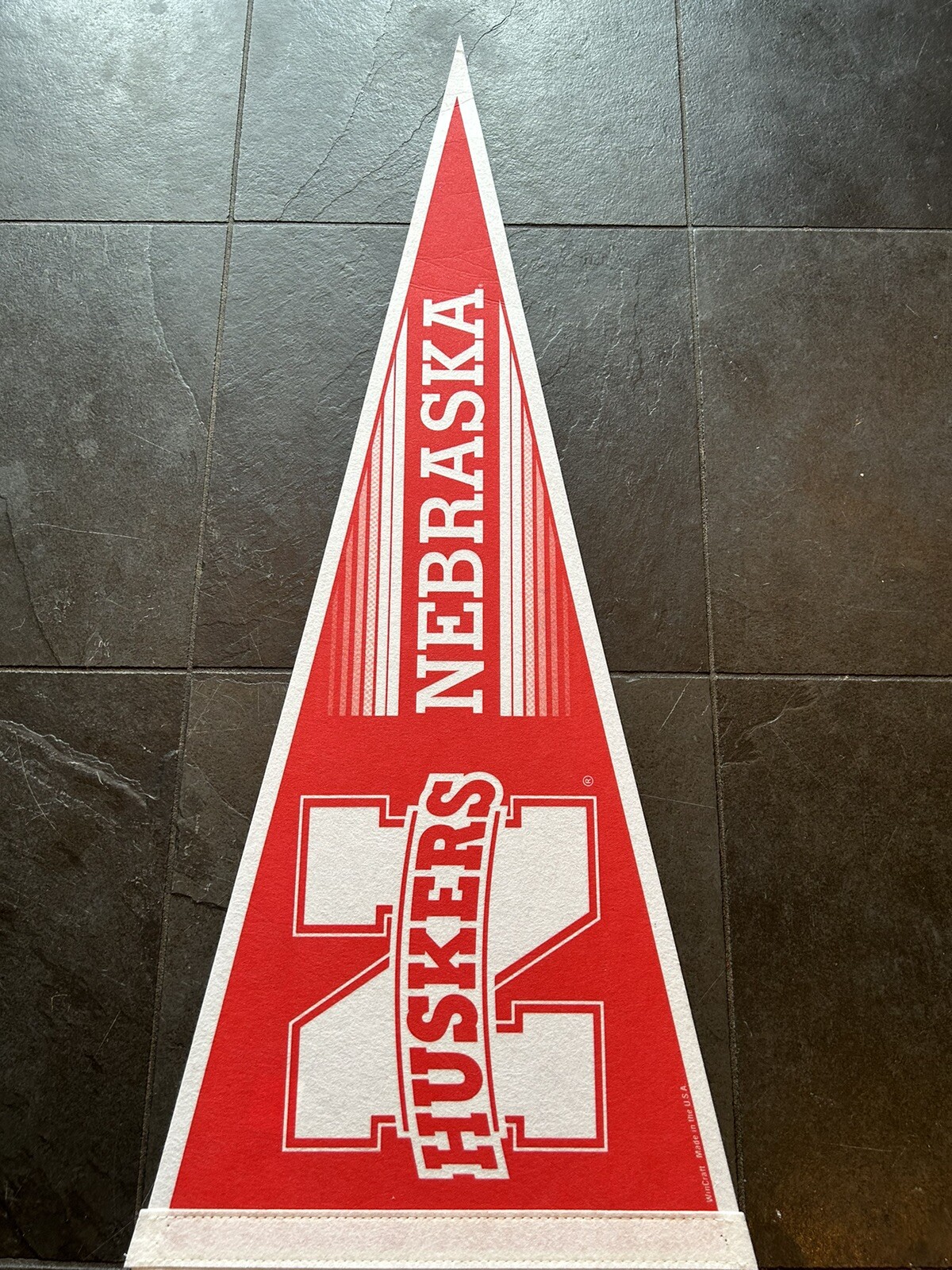 Nebraska Huskers Felt Pennant/Wincraft USA Official College Football w ...