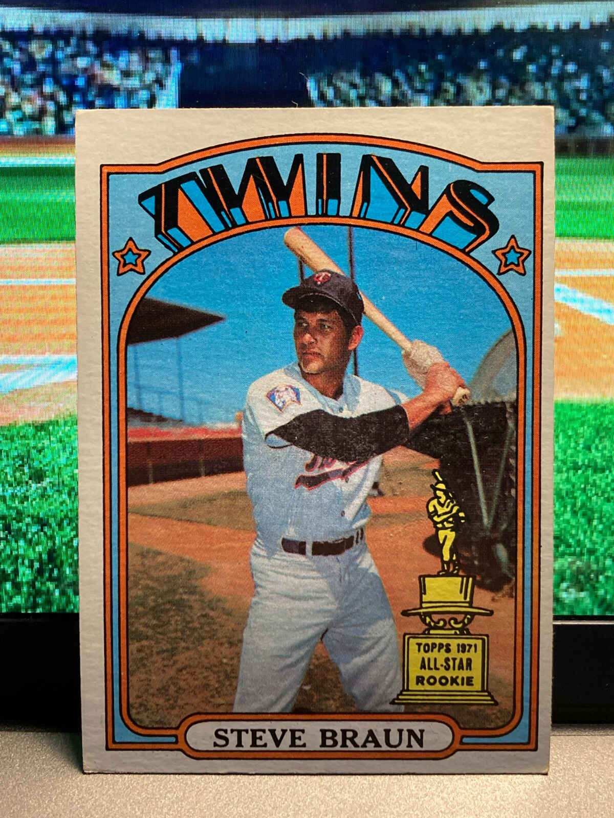 1972 Topps #244 Steve Braun Baseball Card Minnesota Twins All-Star ...