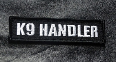 2PC K9 HANDLER NAME TAG SWAT POLICE TACTICAL 3.75 HOOK PATCH | eBay