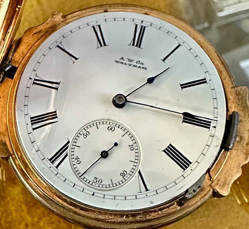 American Waltham Watch Co. 1872 MODEL 14k GOLD BOX HINGED 1884 | eBay