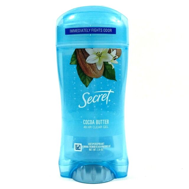 Secret Anti-Perspirant Deodorant Clear Gel Classic Cocoa Butter Scent 2 ...