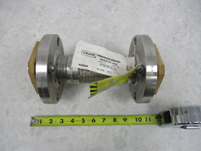 CRANE 32SW35663566-0090 RESISTOFLEX HOSE, 2" X 9" 316SS FLARE THRU FLG ...