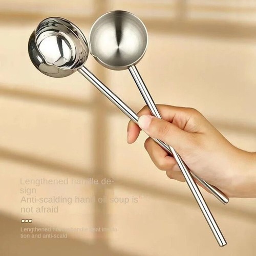Mini Oil Spoon Soup Spoon Anti-scald Oil Splashing Spoon Kitchen ...