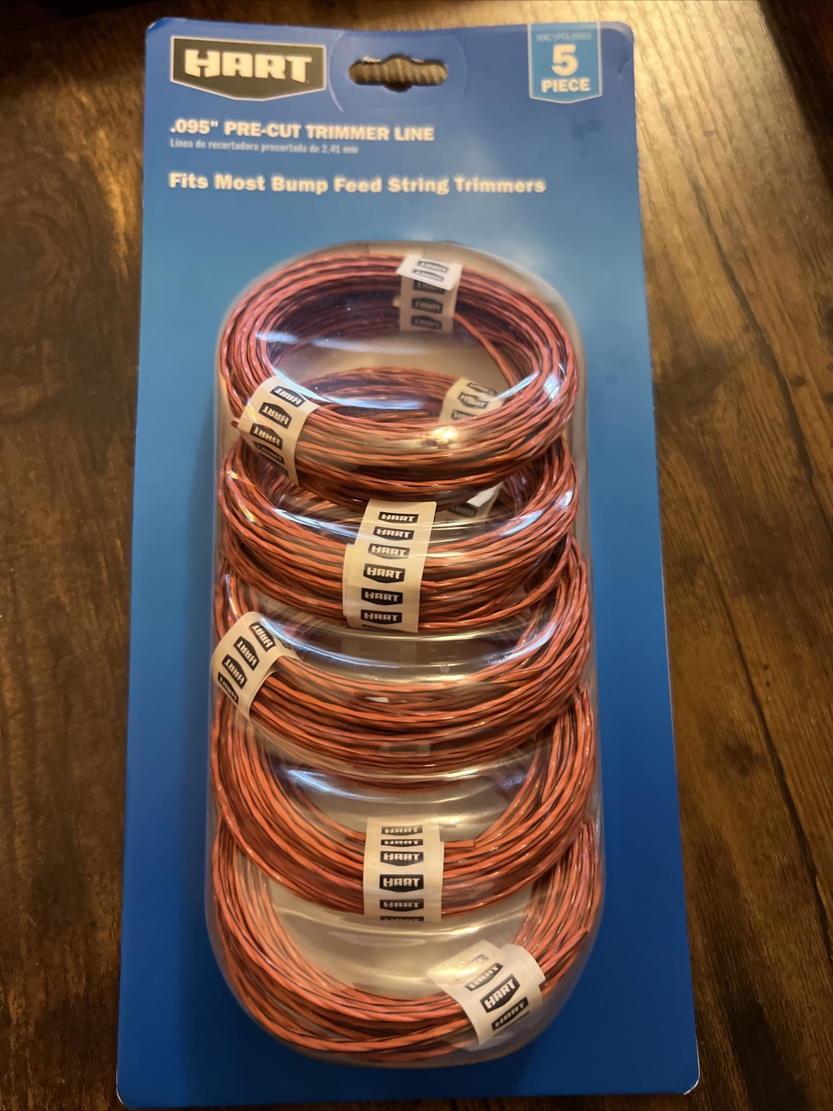 Hart 5 Pack .095" Precut Line for Bump Feed Trimmers NEW | eBay