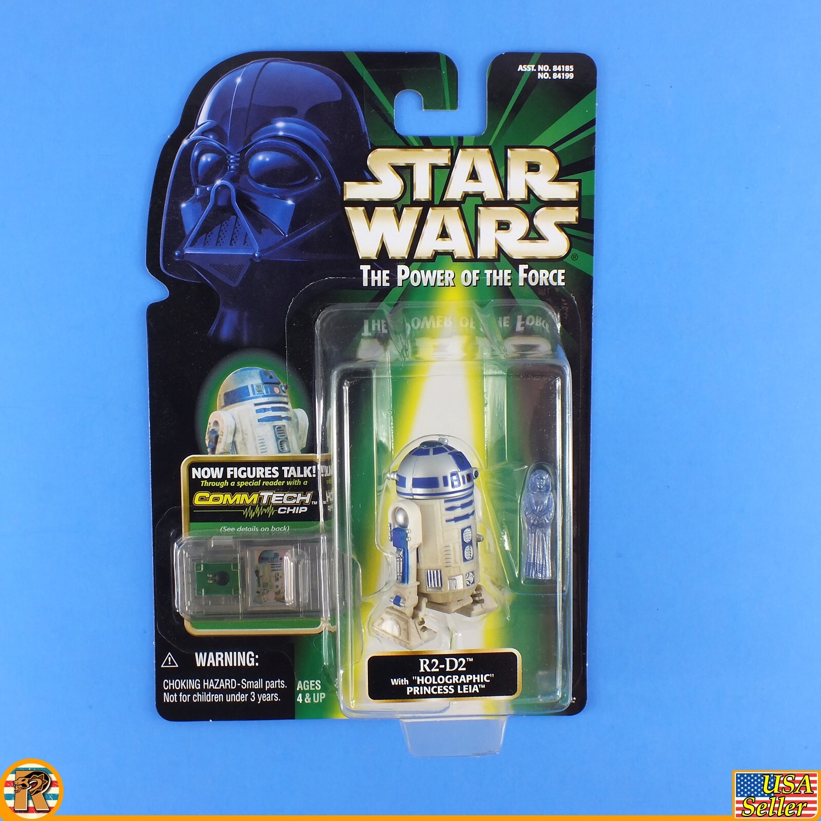 Star Wars - R2-D2 (Holo Leia) *CLEAR Blister* - CommTech 1999 - MOC ...