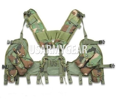 US MADE Military USGI MOLLE Woodland Enhanced Tactical Load Bearing ...