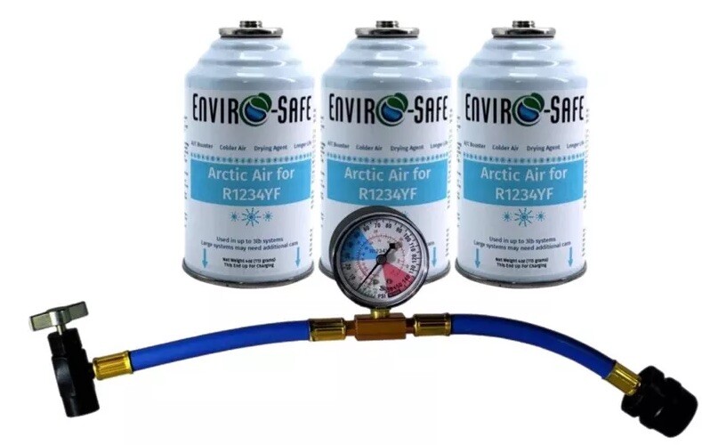 r1234YF, 1234YF Refrigerant Support, Auto AC, Arctc Air,w/ 1234YF Gauge ...