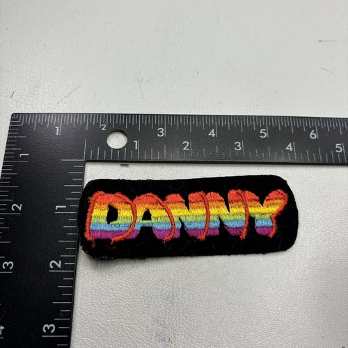 Vintage Colorful Rainbow Letters Name DANNY Patch (For Jacket, Shirt ...