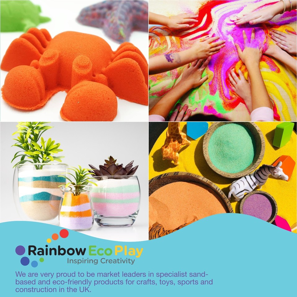 Coloured Craft Sand Decorative Sand Art Card Aquarium Eco Friendly Play ...