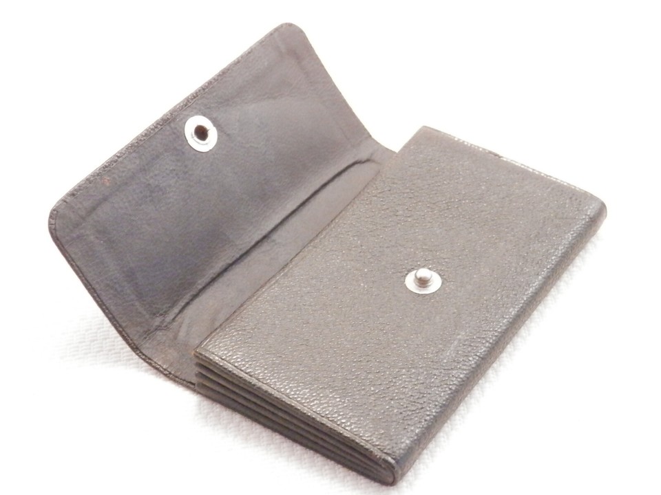 Victorian Leather Calling Card Holder Wallet “Mrs. E.P. Iverson” w/Card ...