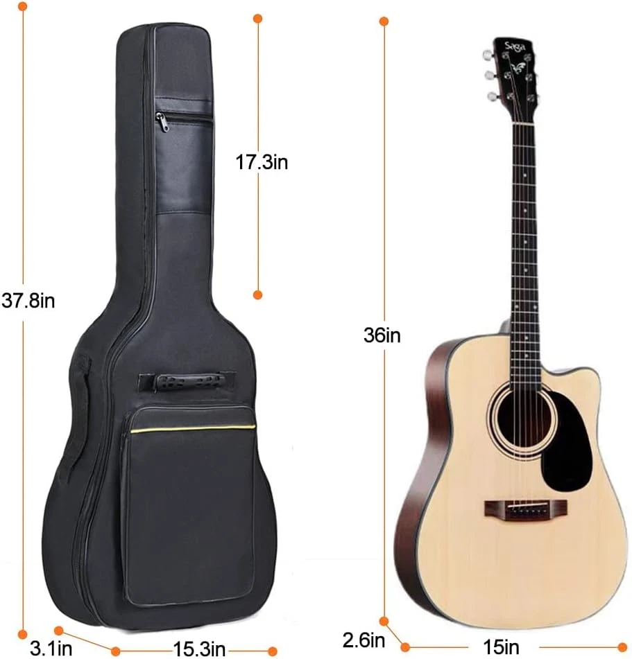 What Are Guitar Sizes In Inches