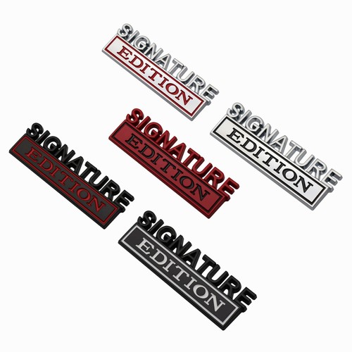 2Pack Metal SIGNATURE EDITION Car Emblems Badge 3D Sticker Decal (black ...