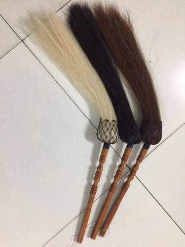 REAL Horse Tail Fly Whisk Swatter TV prop Martial Arts Buddhist ...