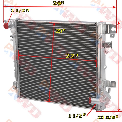 13754 4 Row Aluminum Radiator For 18-23 19 Jeep Wrangler JL Gladiator 3 ...