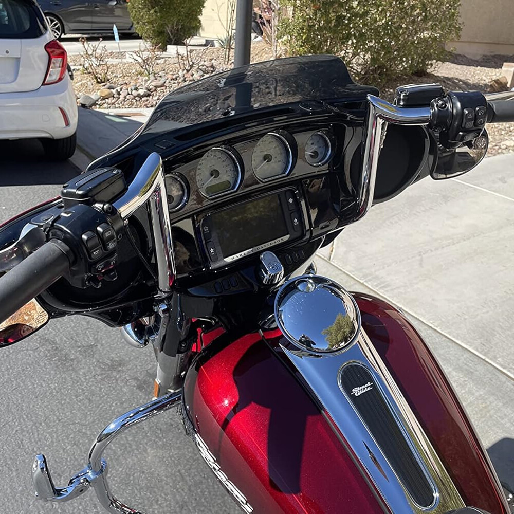 MOFUN 12” Prewired Bars Meathook Apes For Harley Electra, Street Glide ...