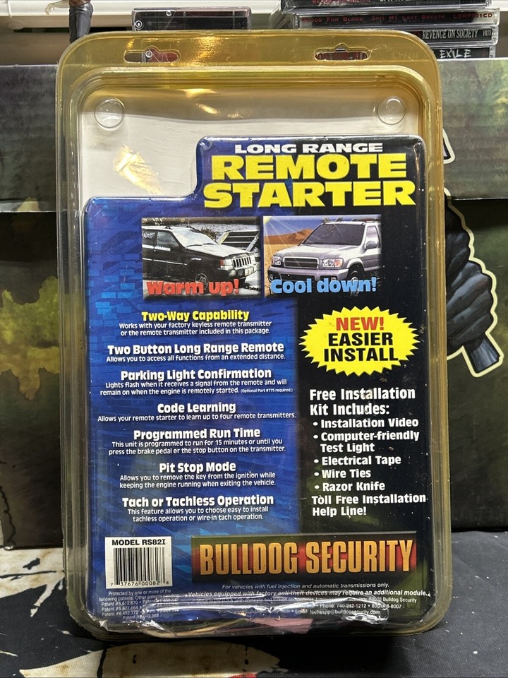 Bulldog Security - Remote Starter. Two Way Warm Up Cool Down Long Range ...
