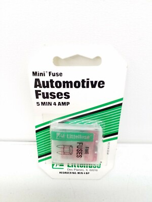 5 Min 4 Amp Littlefuse Mini Fuse Automotive Fuses Made In USA | eBay