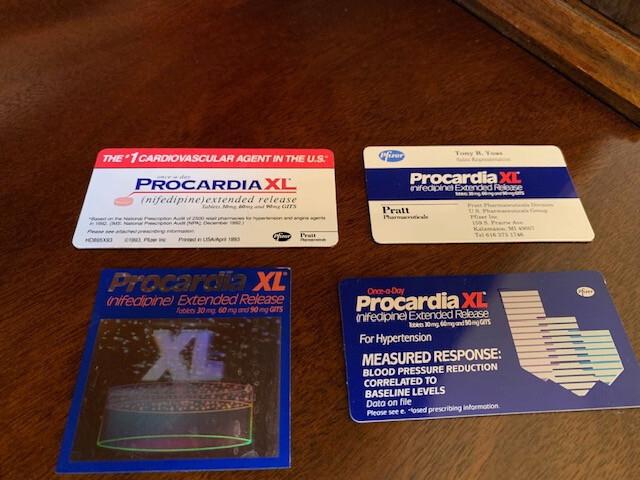 Drug Rep 4 "Procardia XL" magnets 1 with hologram. Demonstrating MOA ...