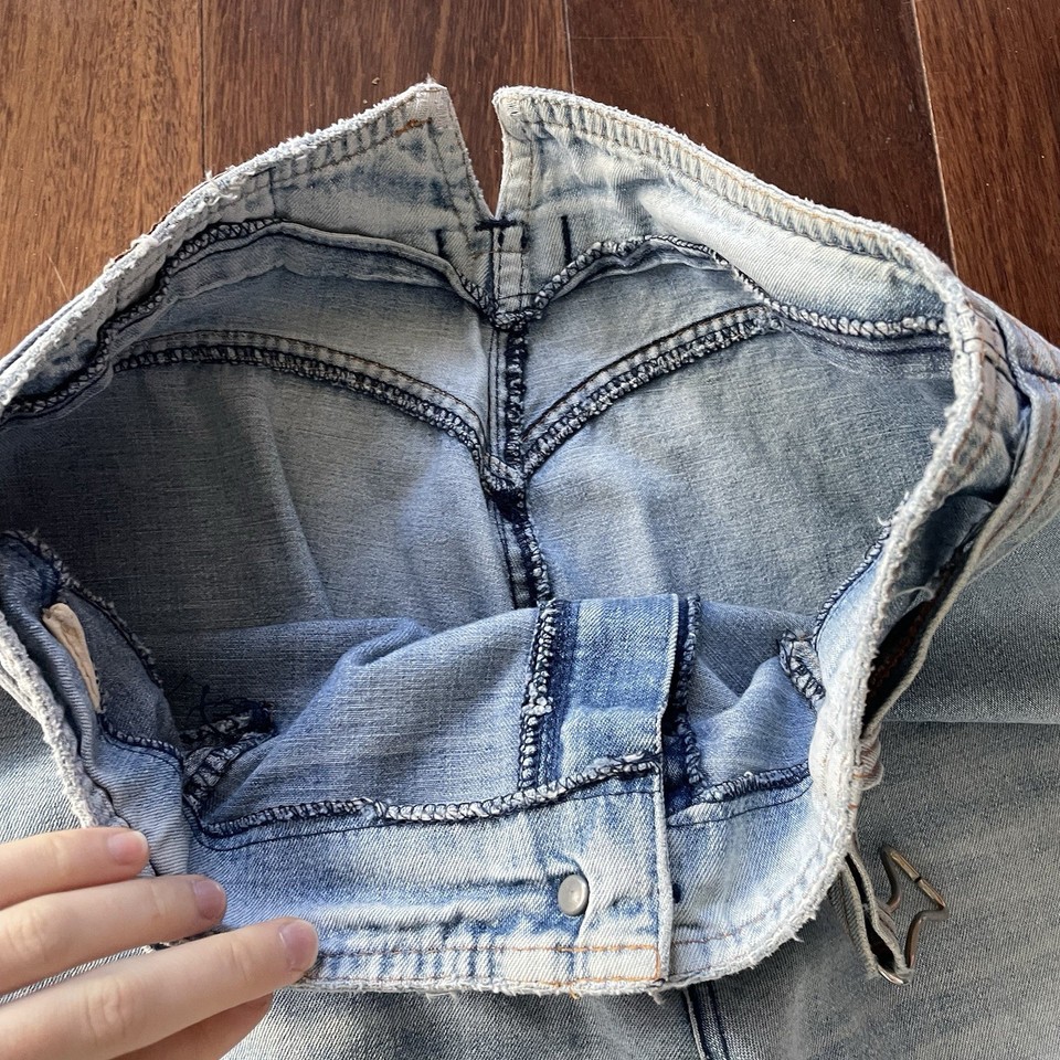 Vintage Rag City Blues Los Angeles Jeans Straight Leg Belted No Back ...