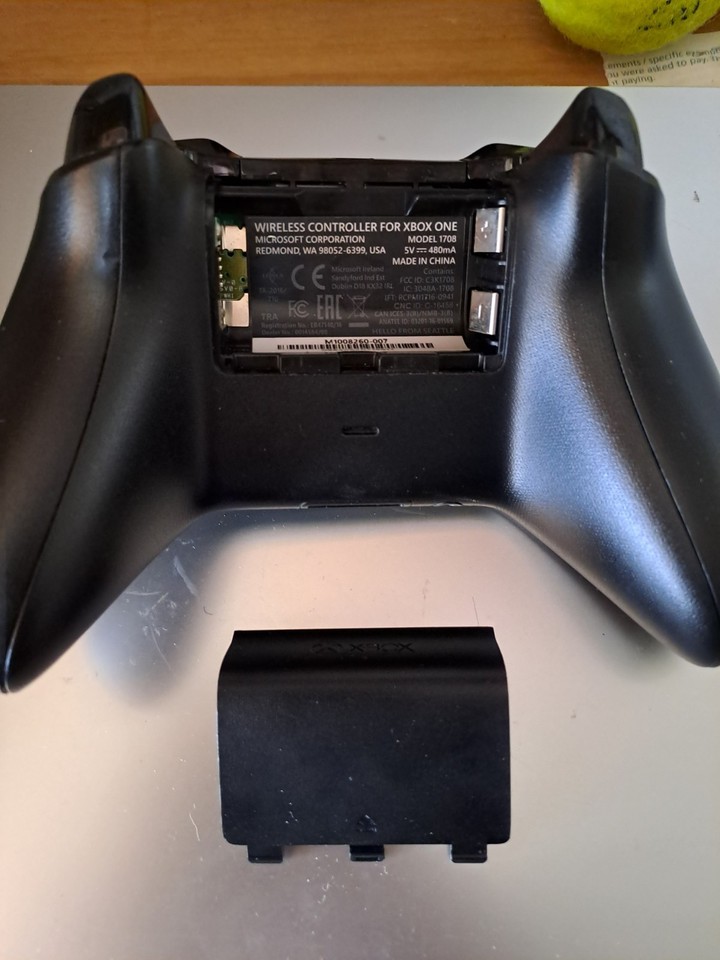 Genuine Microsoft Xbox One S/X Wireless Controller - Model 1708 - Black ...
