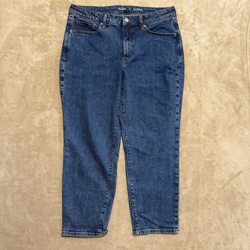 Old Navy Jeans High Rise OG Straight Blue Rinse Wash Denim Women's Sz ...