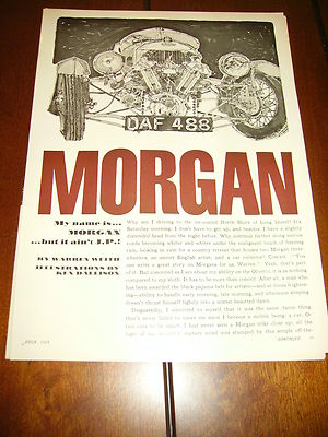 MORGAN REVERSE TRIKE - 4 PLUS 4 ***ORIGINAL 1965 ARTICLE*** | eBay