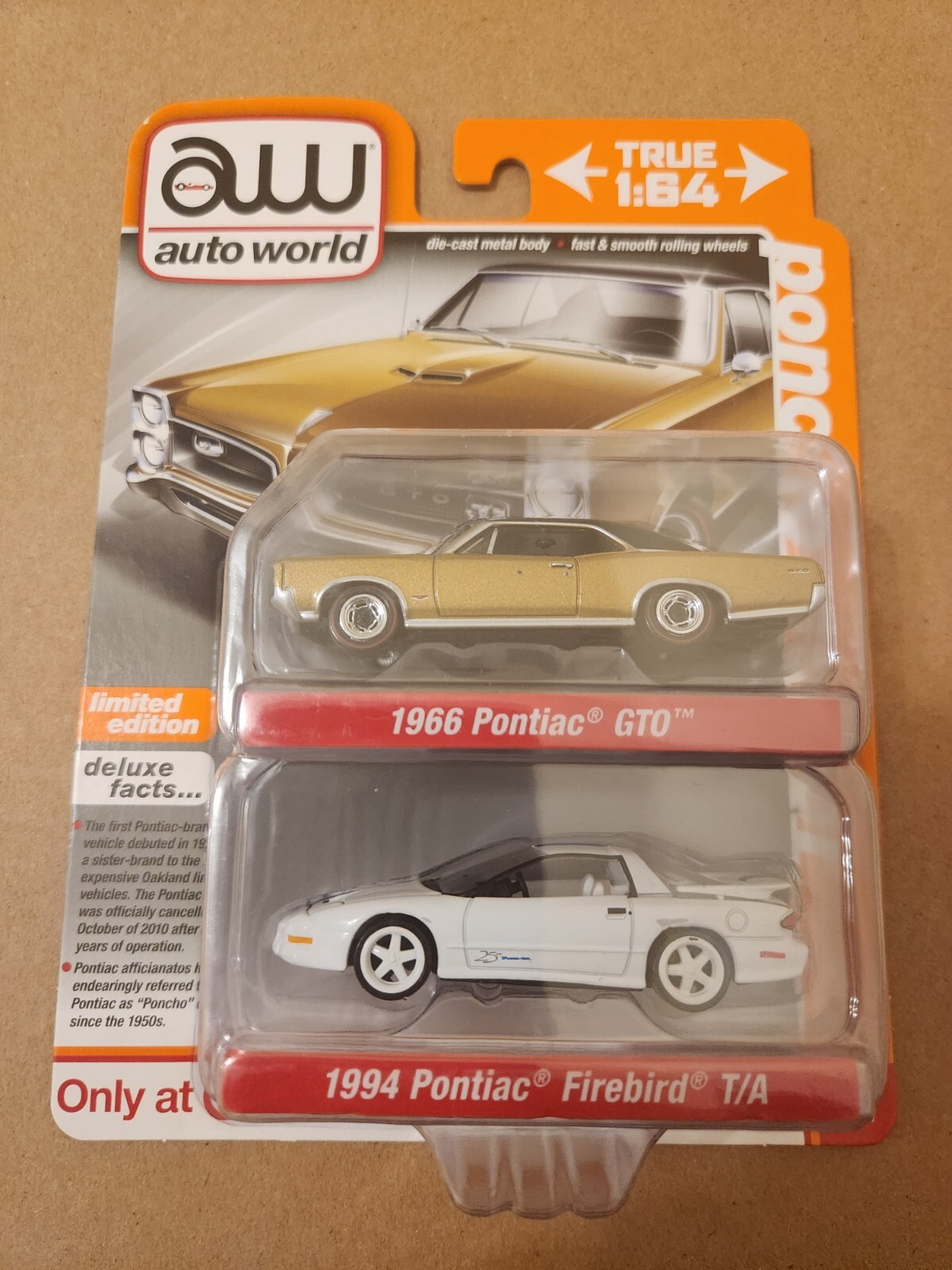NEW 2022 Auto World Target Exclusive 2 Pack GTO & FIREBIRD RELEASE 2 ...