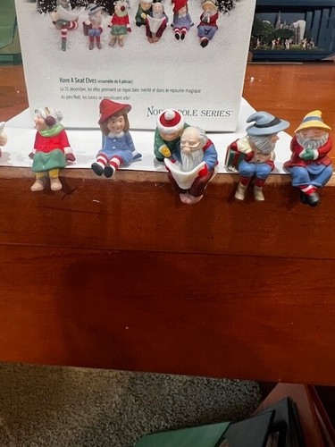 1998 Dept 56 Have a Seat Elves Elf North Pole Christmas Village 56437 ...