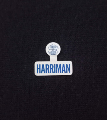 Averell Harriman Presidential Tab Pin Back Campaign Button 1956 RARE | eBay