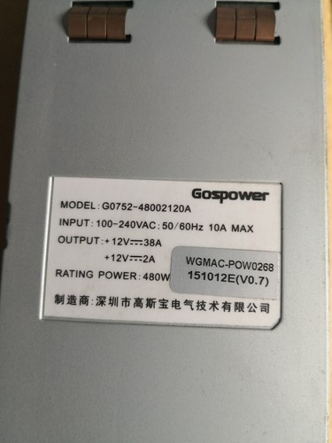 1pcs Used GosPower G0752-48002120A | eBay