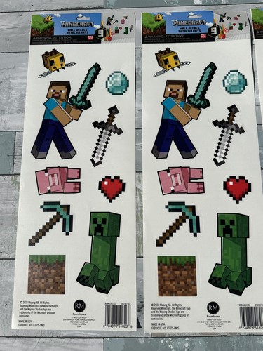 MINECRAFT Stickers 9 Vinyl Decals Wall Laptop Video Games | eBay