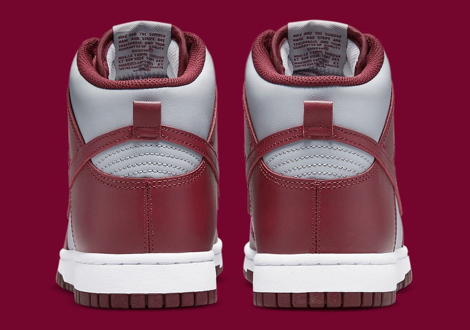 Nike Dunk High Retro Dark Beetroot Maroon Red Grey DD1399-600 Men's Hi ...