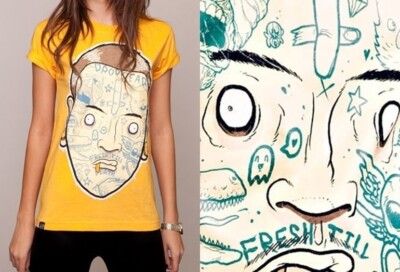 Drop Dead - Tat Face Tee Tshirt Bmth Oliver Sykes Emo Tattoo | eBay