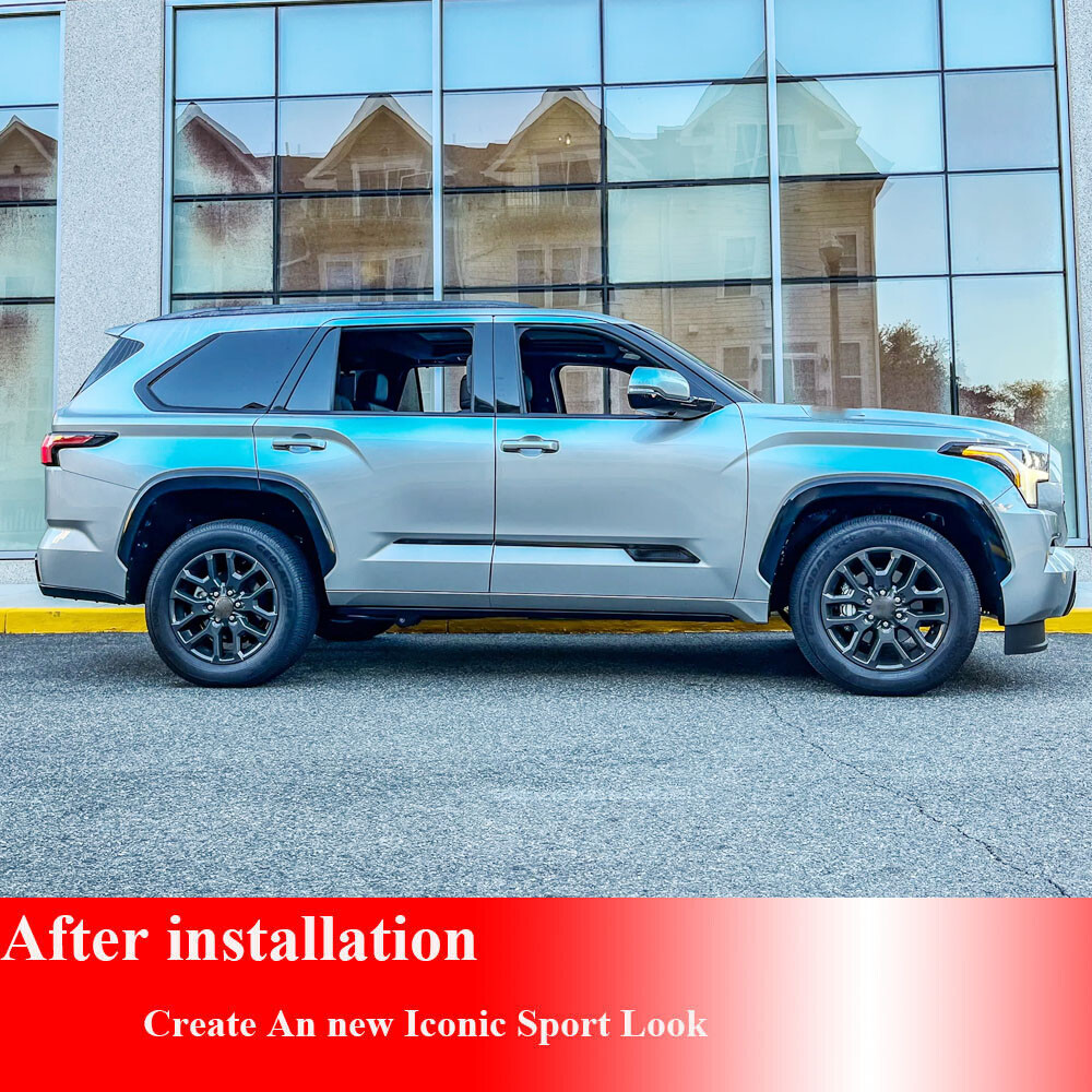 Fits 2023UP Toyota Sequoia REAL CARBON Extra Wide Rear Fender Flares ...