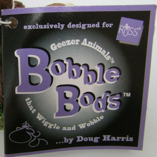 Russ Berrie Make Someone Happy Bobble Bods Geezer Animals 7" OLD DOG ...