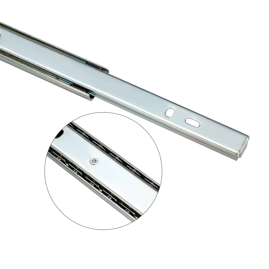 15.35-Inch,Ball Bearing Side Mount Drawer Slides,2 Sections, 27mm Wide ...