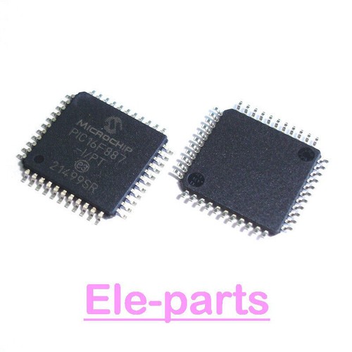 2 PCS PIC16F887-I/ TQFP-44 16F887 -Based 8-Bit Microcontrollers Chip # ...