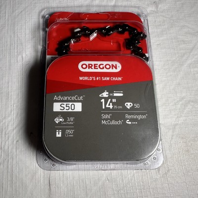 Oregon S50 AdvanceCut 14" Saw Chain, .050 Gauge, 3/8" Low Profile 50 ...