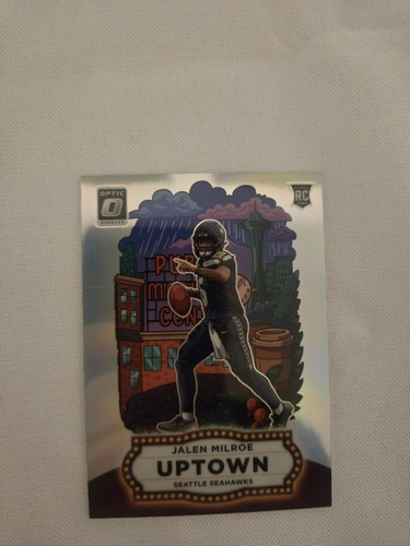 2025 Jalen Milroe Uptown Case Hit SSP Optic Football Seattle Seahawks ...