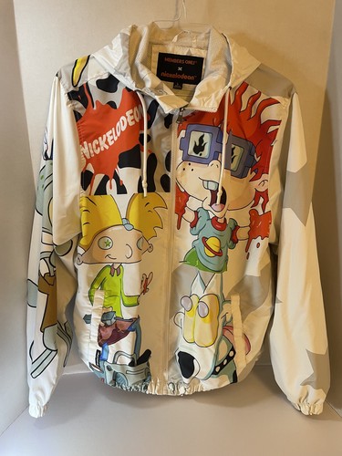 Members Only X Nickelodeon Rugrats Sponge Bob Men’s Size L Windbreaker ...