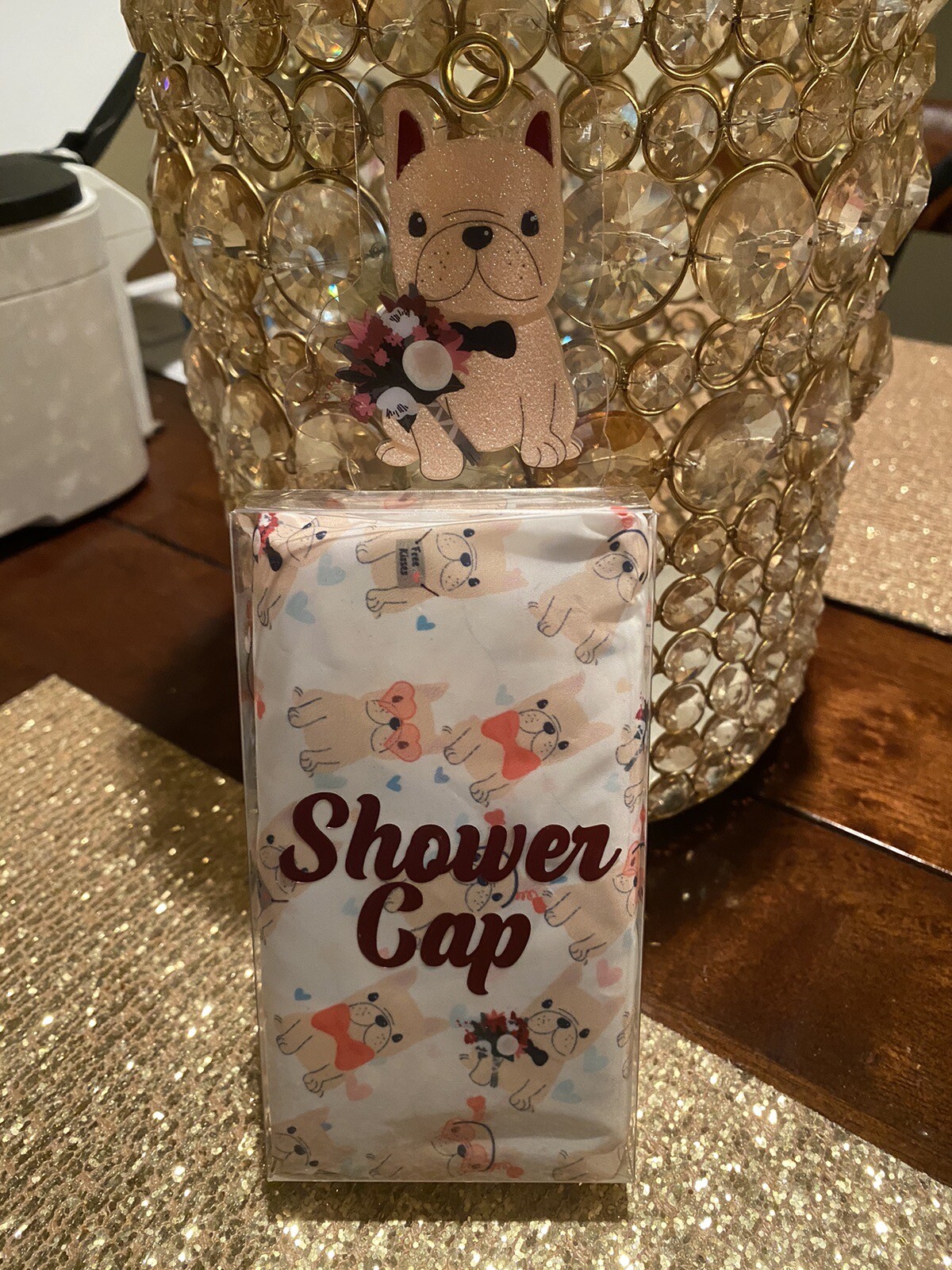 Frenchie French Bulldog Valentine shower cap | eBay