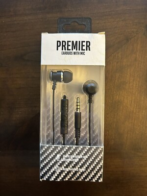 Premier Earbuds With Mic, Inline Microphone And Volume Control | eBay