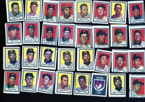 1962 TOPPS STAMPS LOT OF 47 BOB FRIEND HOAK WAGNER RUNNELS BASEBALL ...