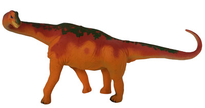 Toy Dinosaur Brontosaurus Brachiosaurus Pretend Play Plastic Orange ...