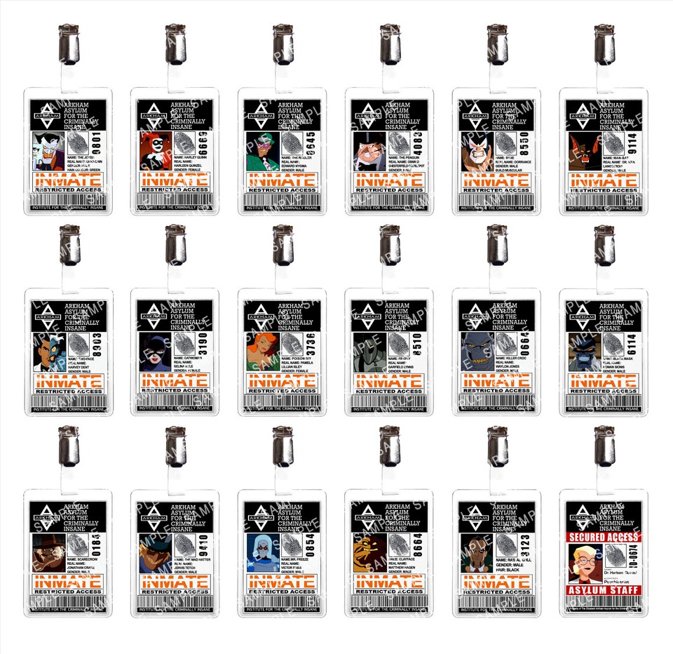 Batman Animated Arkham Asylum Inmate Cosplay Prop Costume Comic Con ...