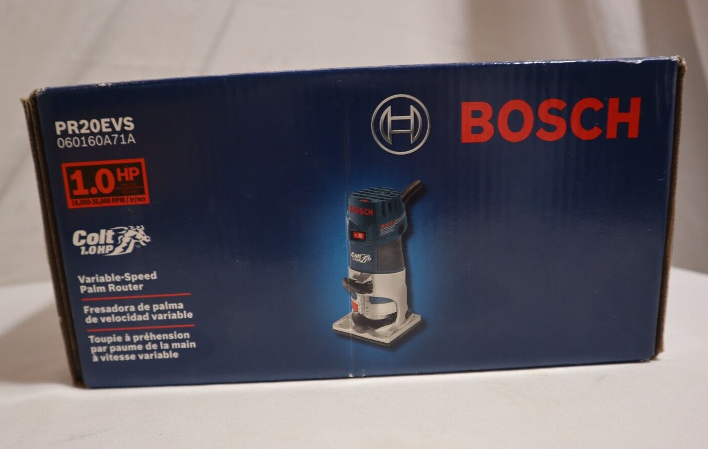 NEW! Bosch PR20EVS 1 HP Variable Speed Palm Router * 884400038463 | eBay