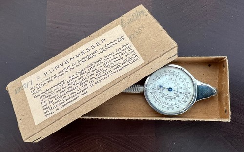 Vintage German Map Measure Tool Distance Measuring Hiking With Original ...