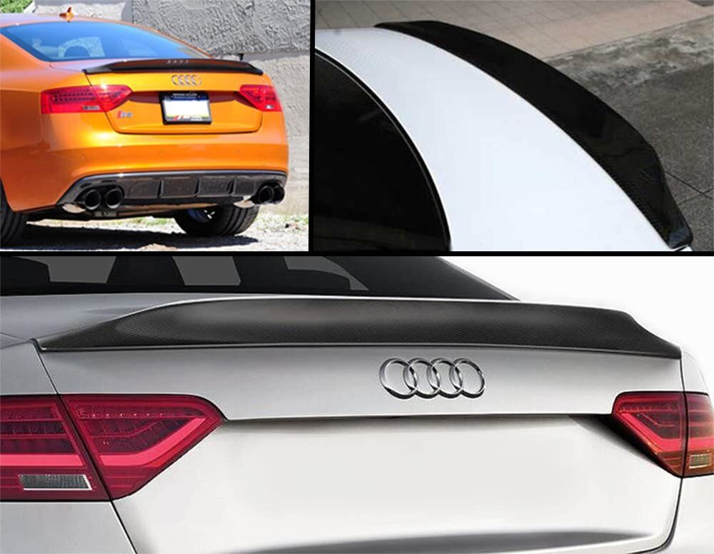 Painted Black Tailgate Trunk Spoiler Wing Fit For AUDI A5 Coupe 2008 ...
