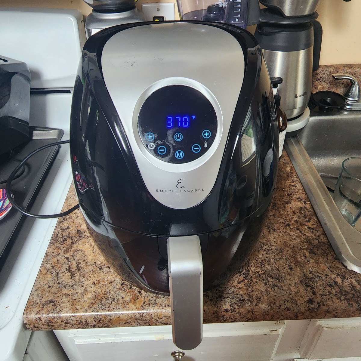Emeril Lagasse Black 5quart Digital Air Fryer Ebay