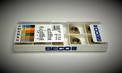 Seco 10 pcs. DCGT 32.50-F1 CP500 Carbide Inserts DCGT 11T301-F1 CP500 ...